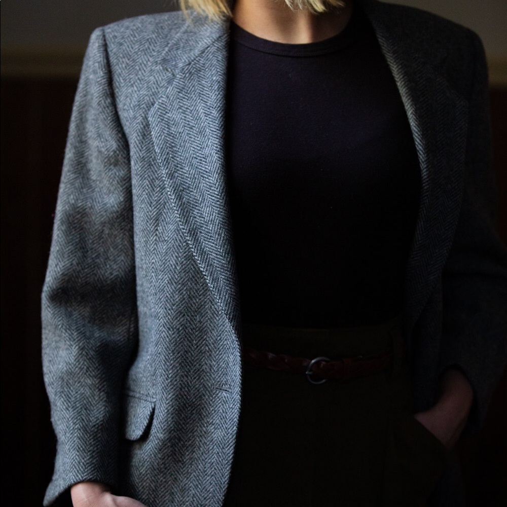 Vintage Tweed Blazer - Gem